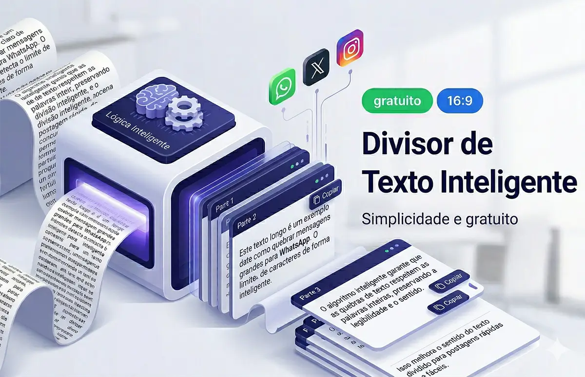 Divisor de Texto Online | 100% Grátis e Inteligente